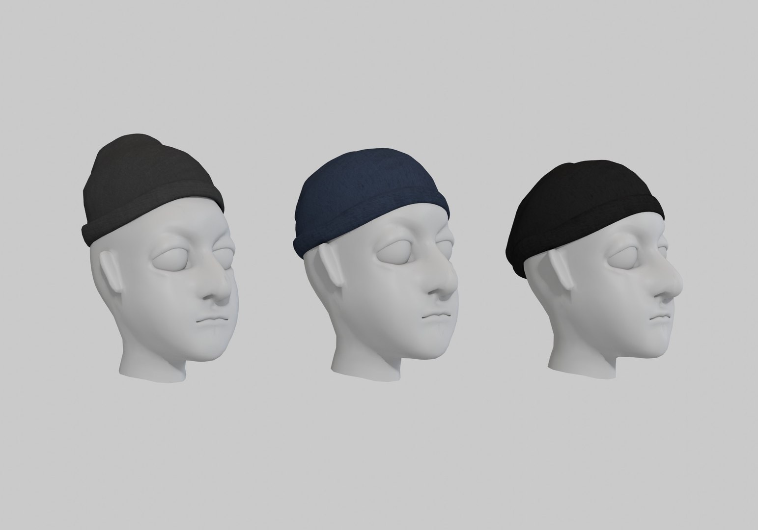 3x Hats Collection 3D Model - TurboSquid 1896347