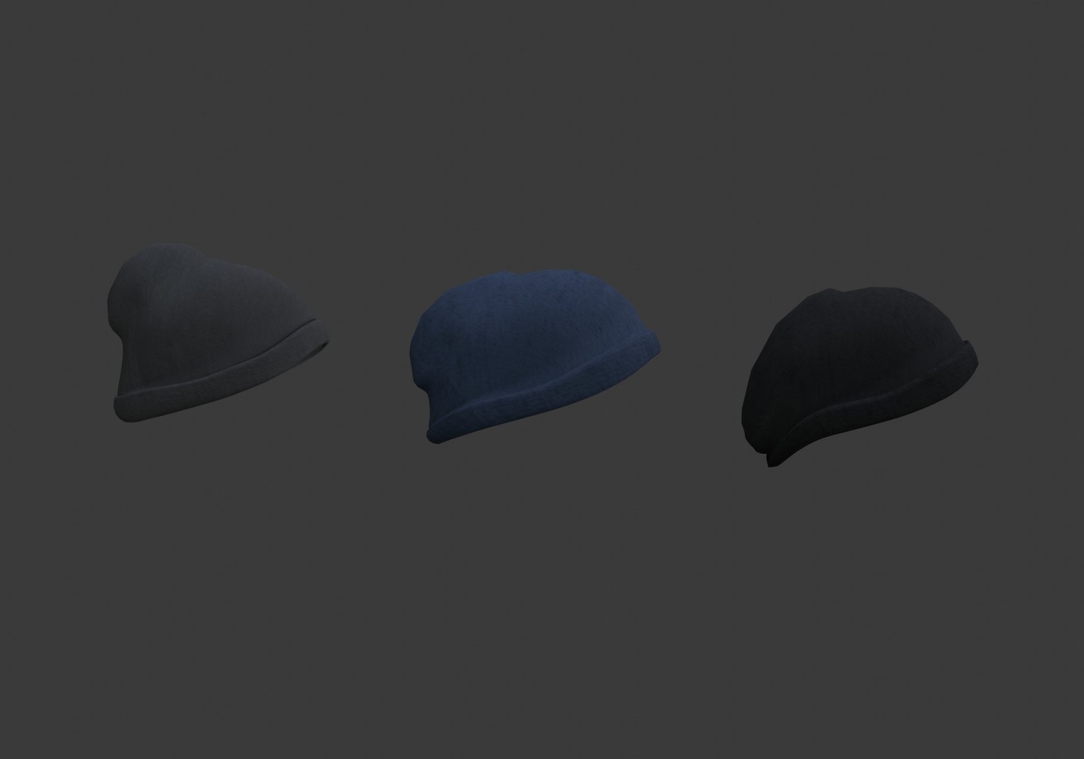 3x Hats Collection 3D Model - TurboSquid 1896347