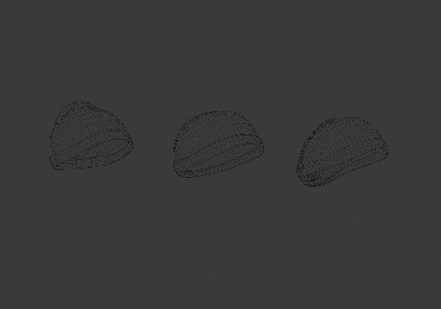 3x Hats Collection 3D Model - TurboSquid 1896347