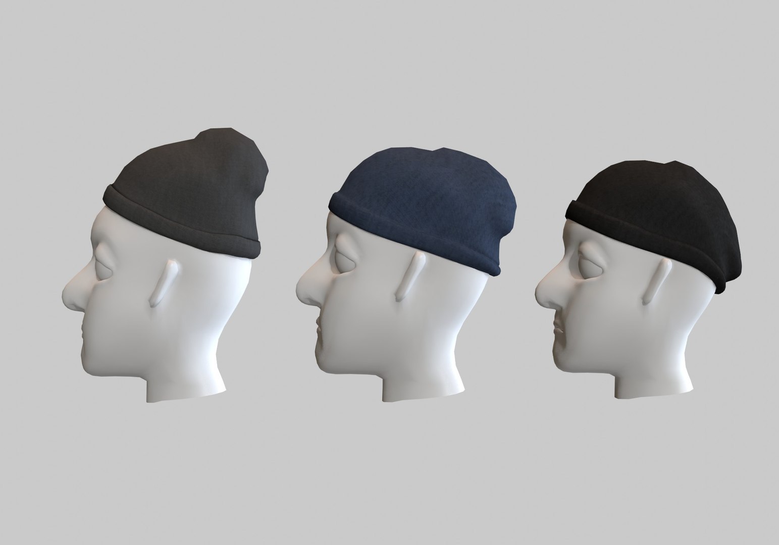 3x Hats Collection 3D Model - TurboSquid 1896347