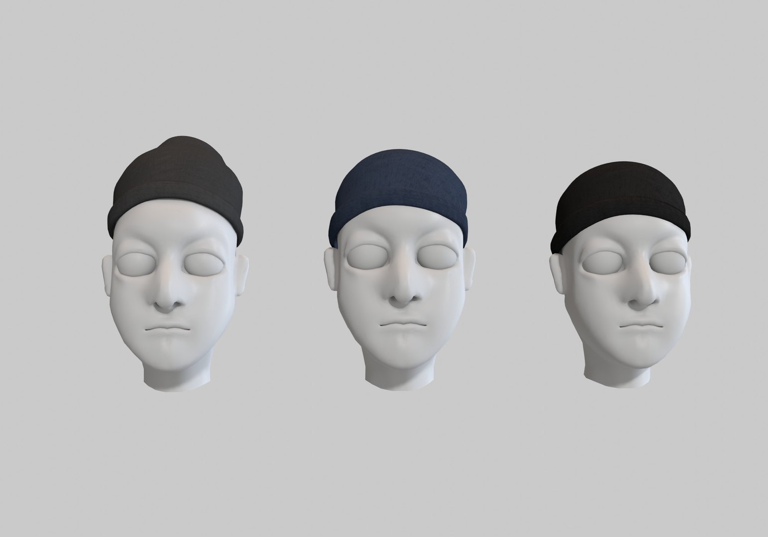 3x Hats Collection 3D Model - TurboSquid 1896347