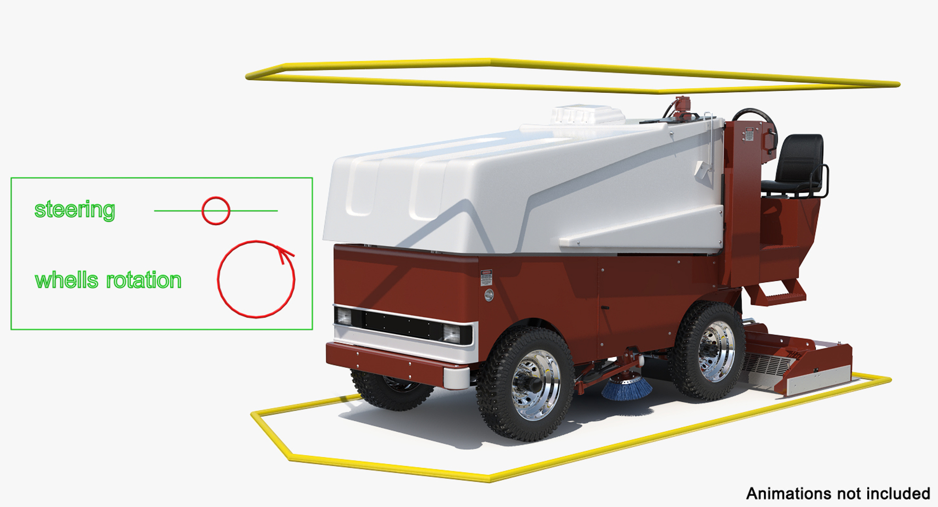 3D Ice Resurfacing Machine Rigged Model - TurboSquid 1262409
