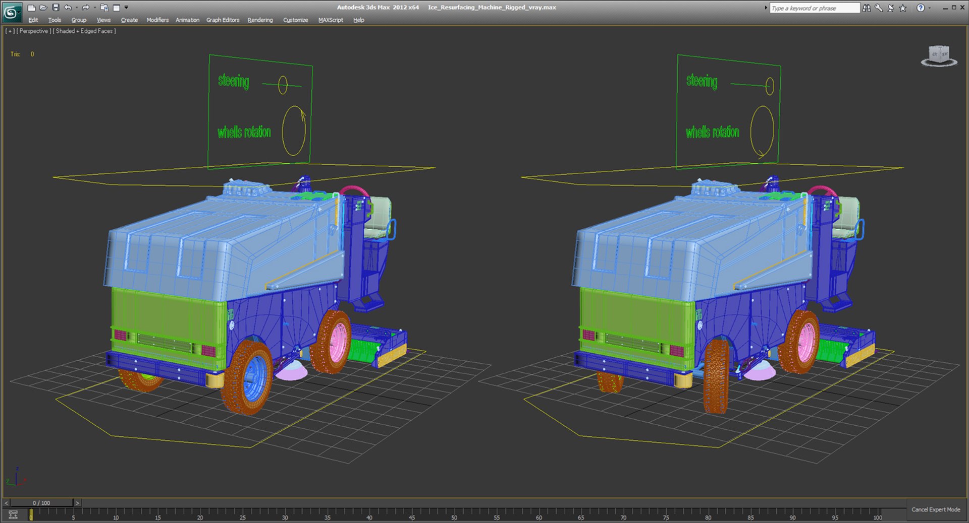 3D Ice Resurfacing Machine Rigged Model - TurboSquid 1262409