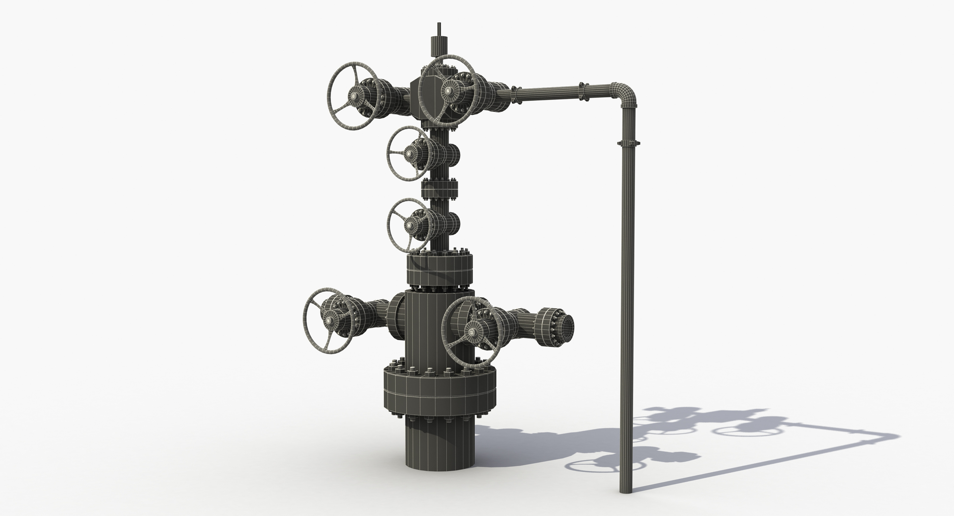 3D Oilfield Wellhead 7 3D Model - TurboSquid 1863774
