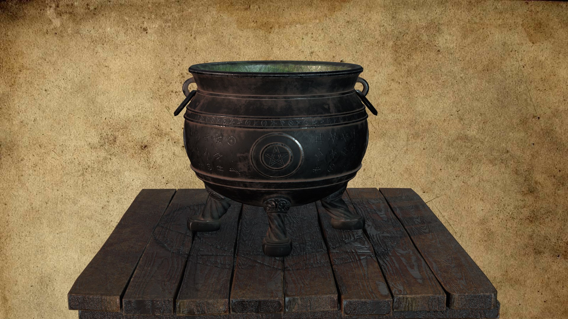 3D Model Cauldron - TurboSquid 2328552