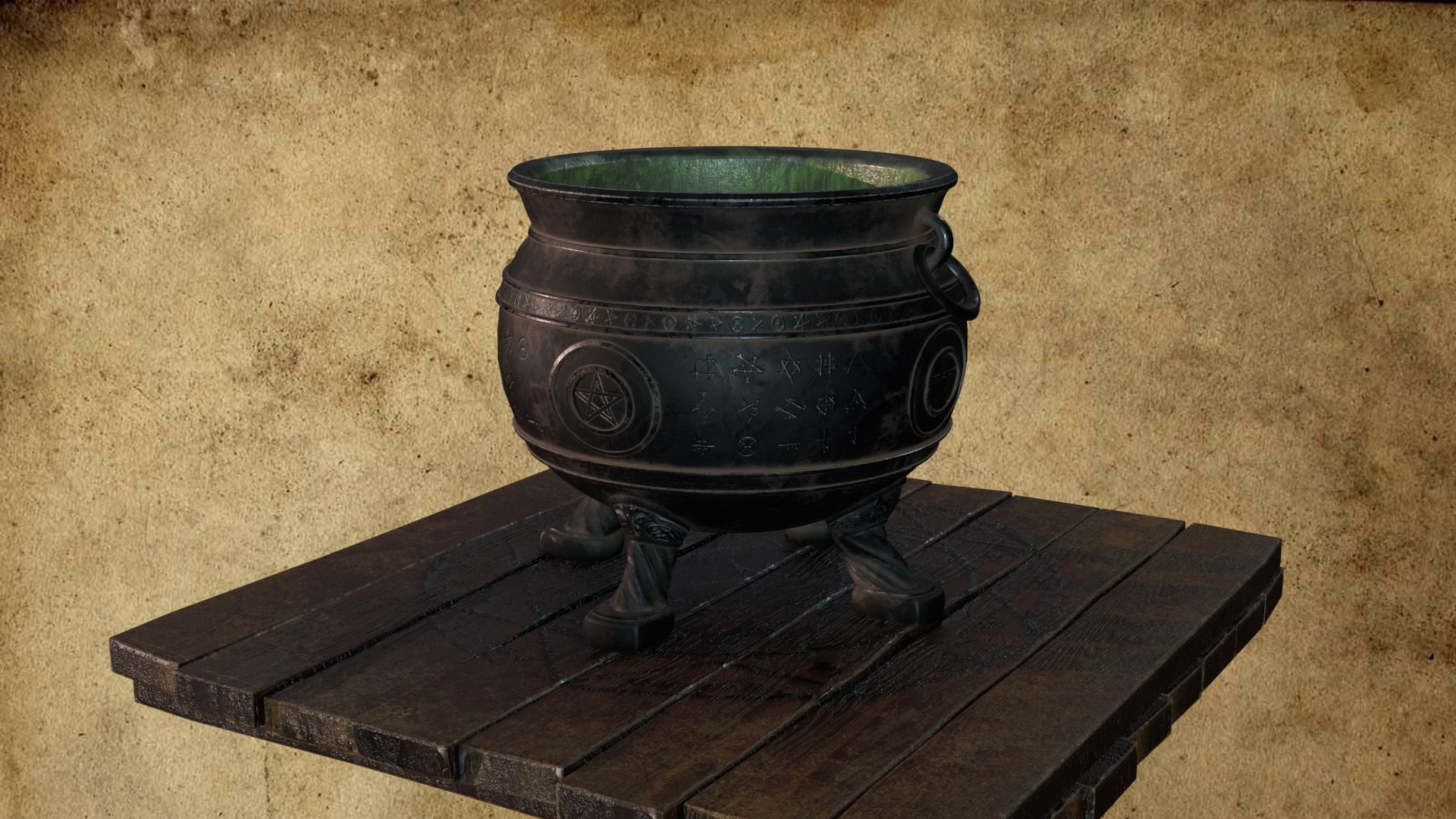 3D Model Cauldron - TurboSquid 2328552
