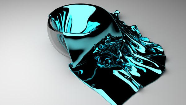 3D model glossy cloth napkin falling - TurboSquid 1310979