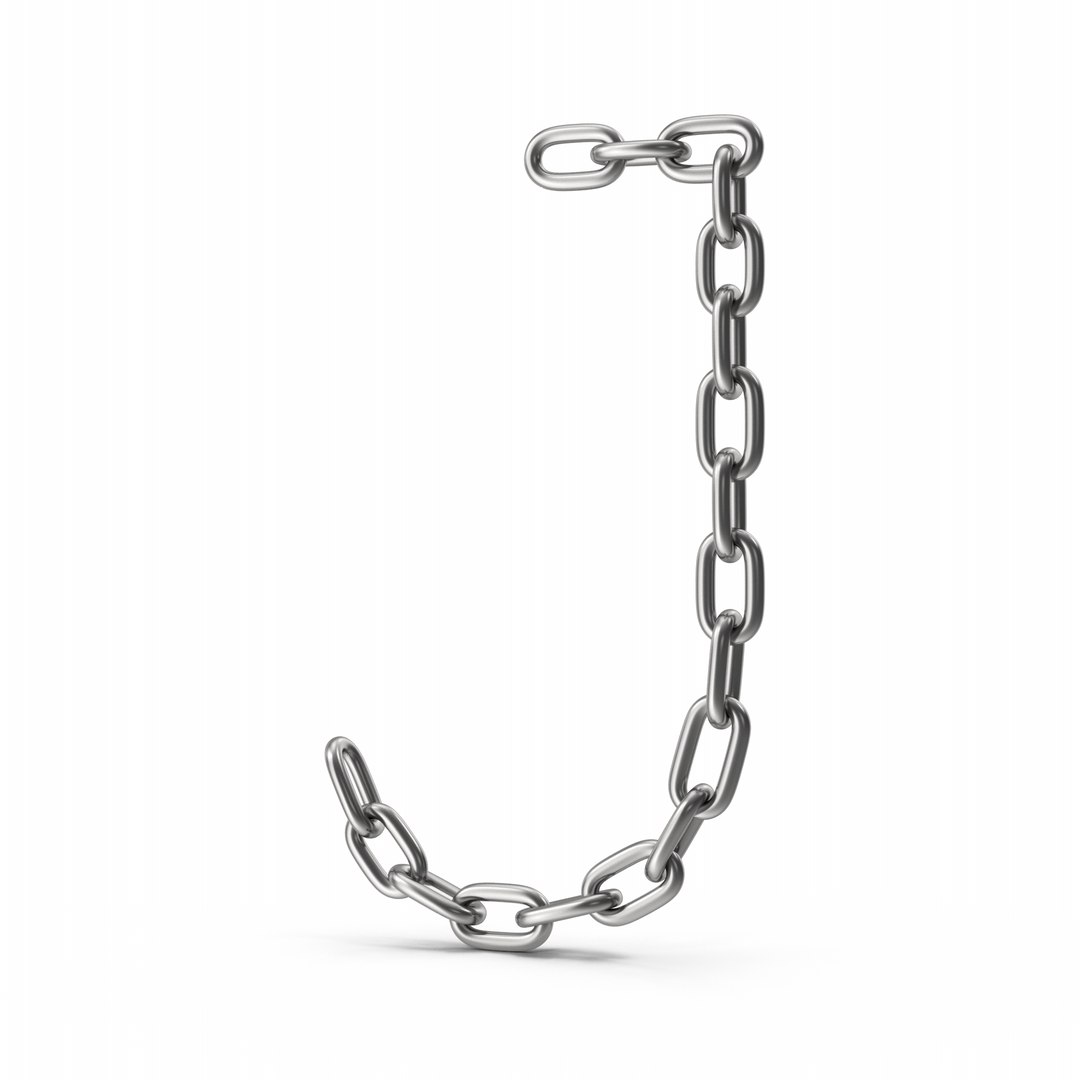 3D Chain Letter J Model - TurboSquid 2023110