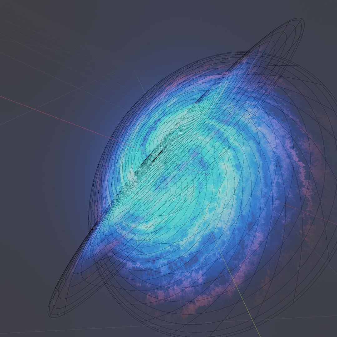 3D Model Colliding Galaxies - TurboSquid 1775412