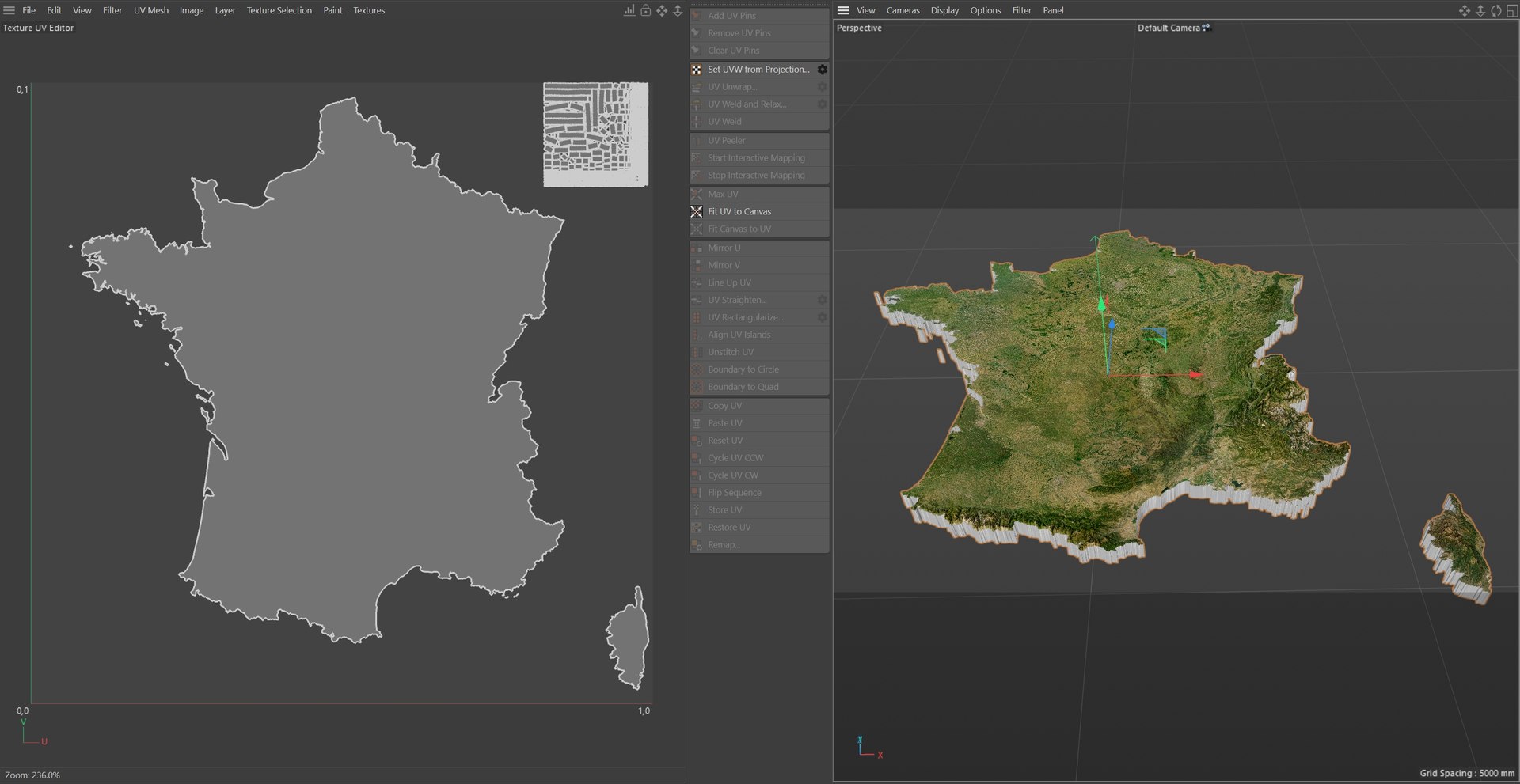 3D France Terrain Map Model - TurboSquid 2336039