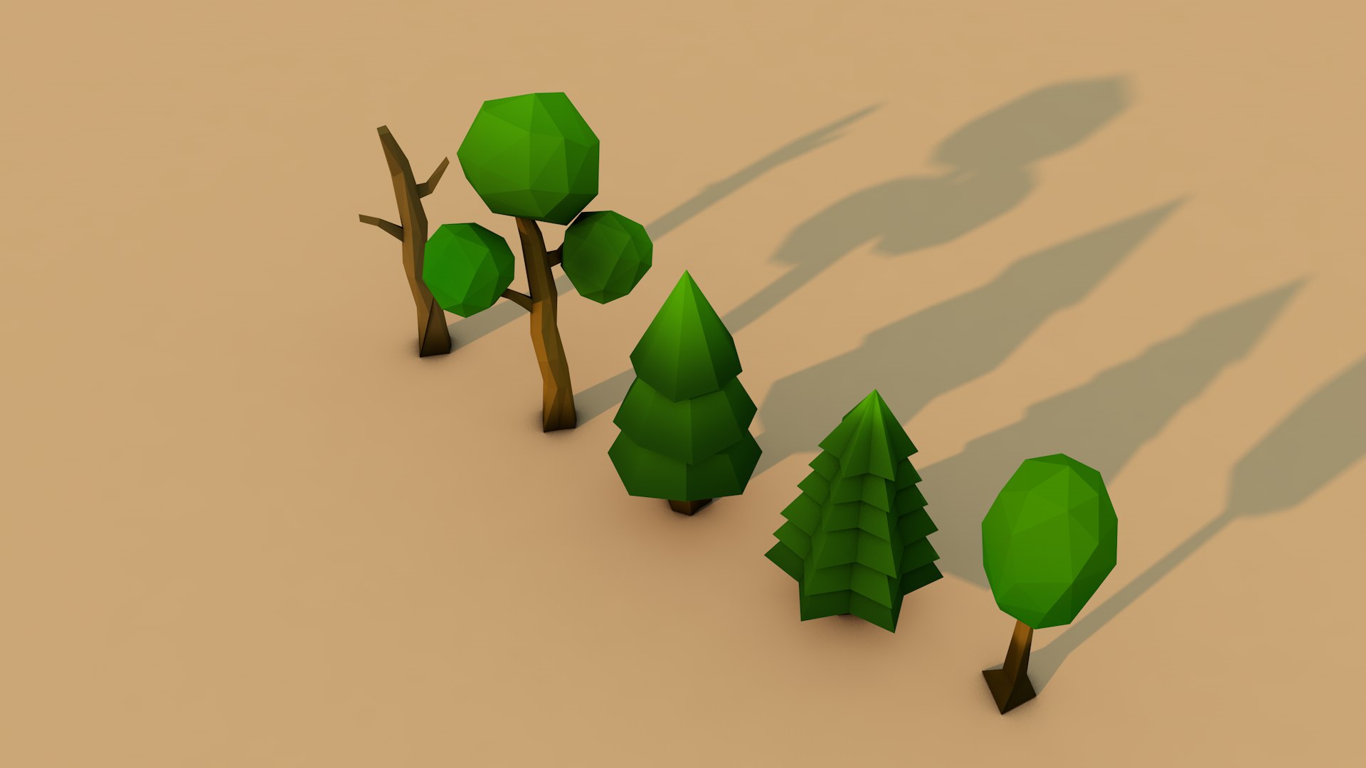 3d Model Trees Low-poly