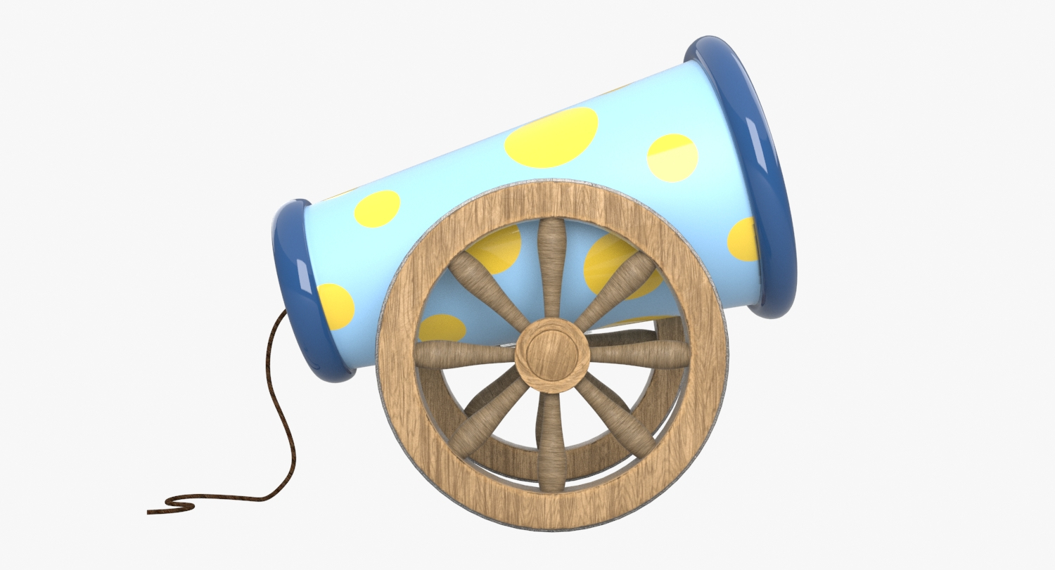 Cartoon cannon 3D - TurboSquid 1411006