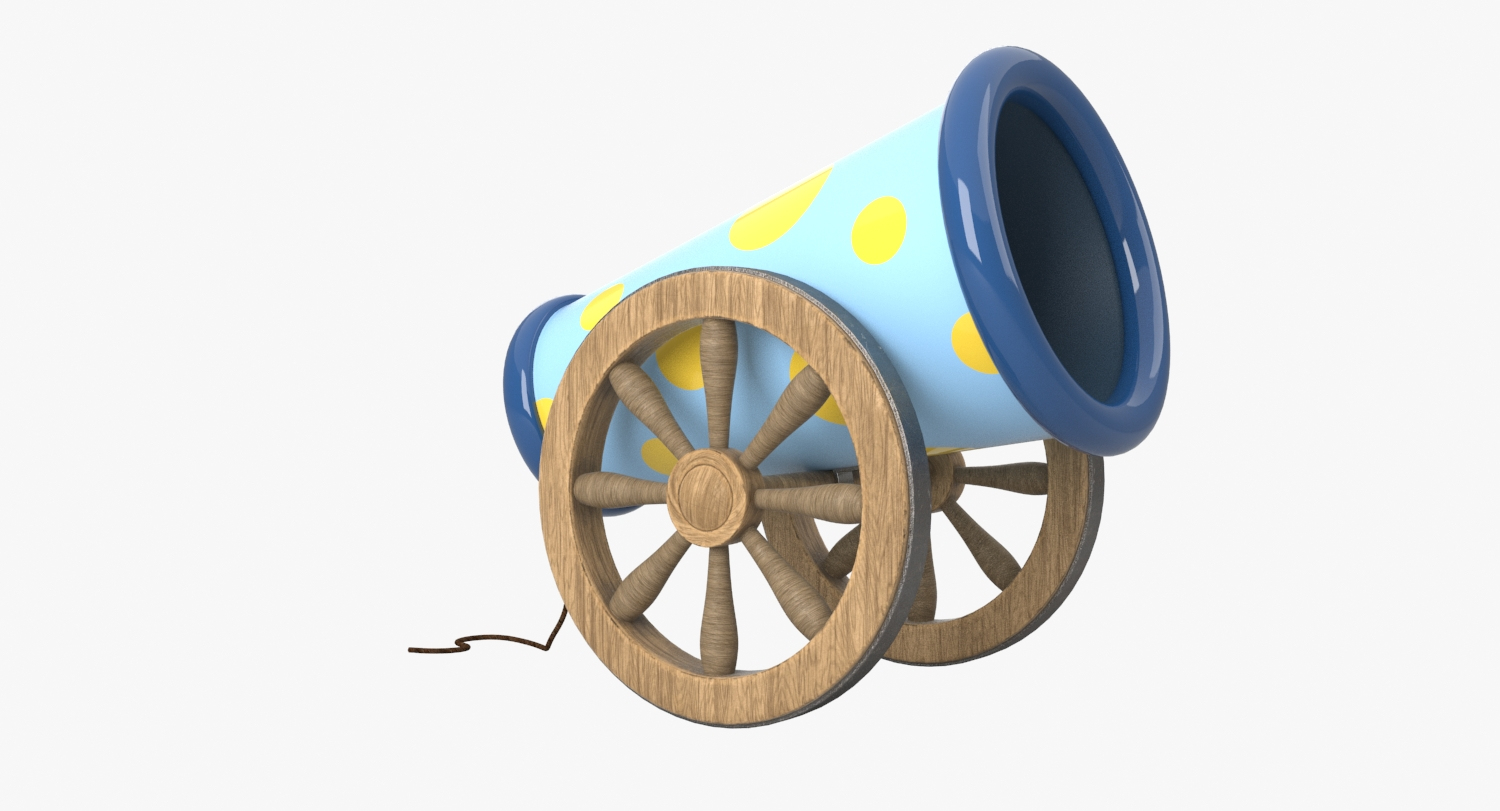 Cartoon cannon 3D - TurboSquid 1411006
