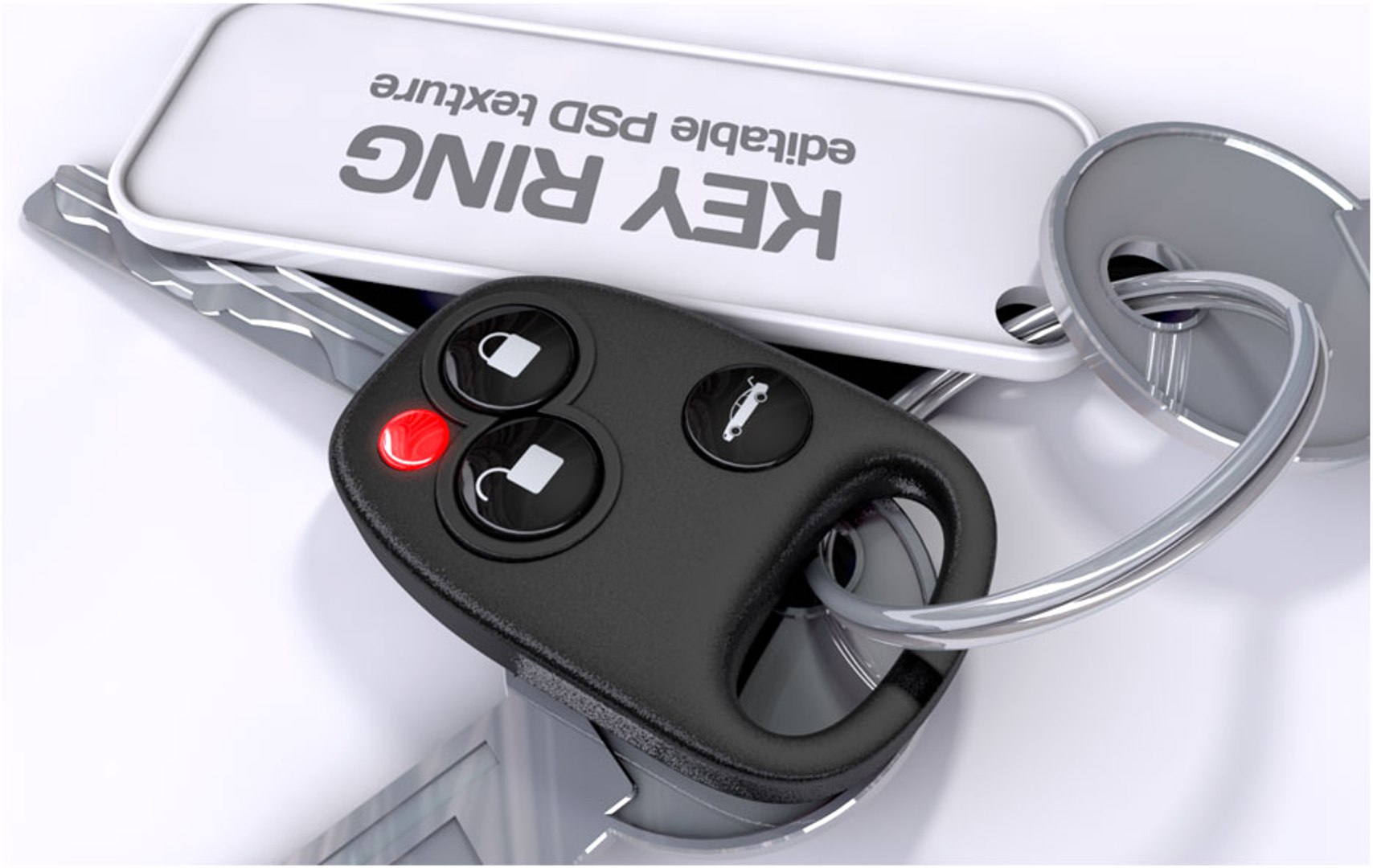 Set Car Keys C4d