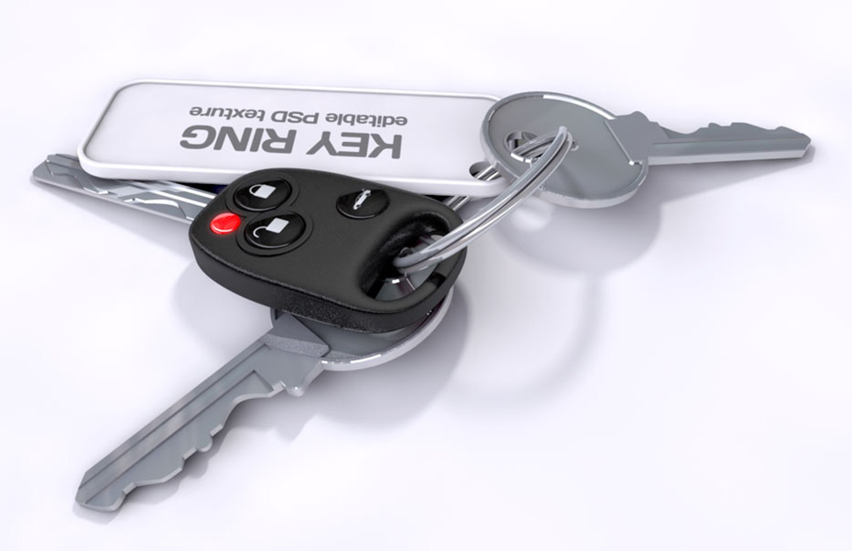 Set Car Keys C4d