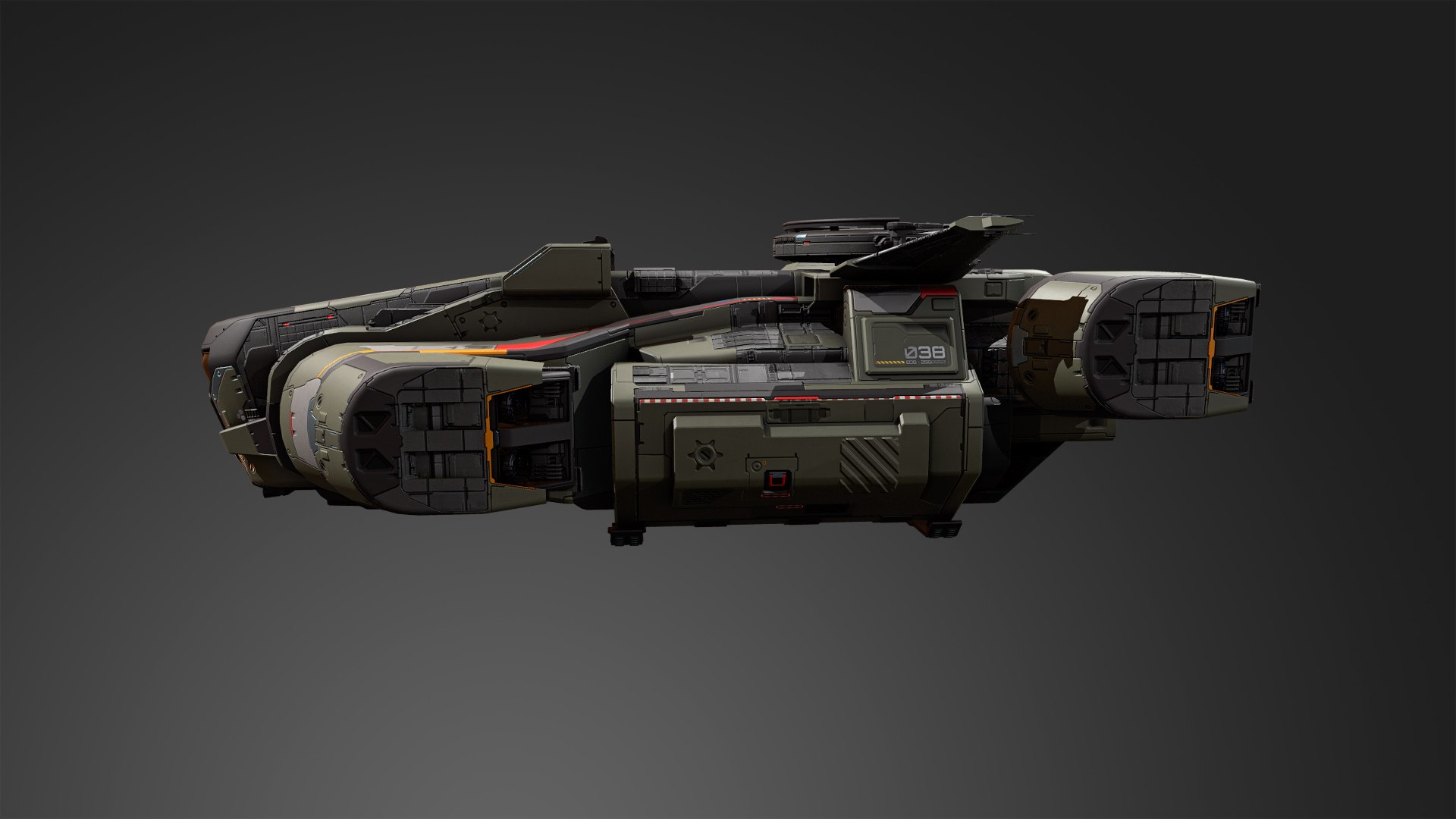 3D SciFi EOS Transport Vehicle - TurboSquid 2019844