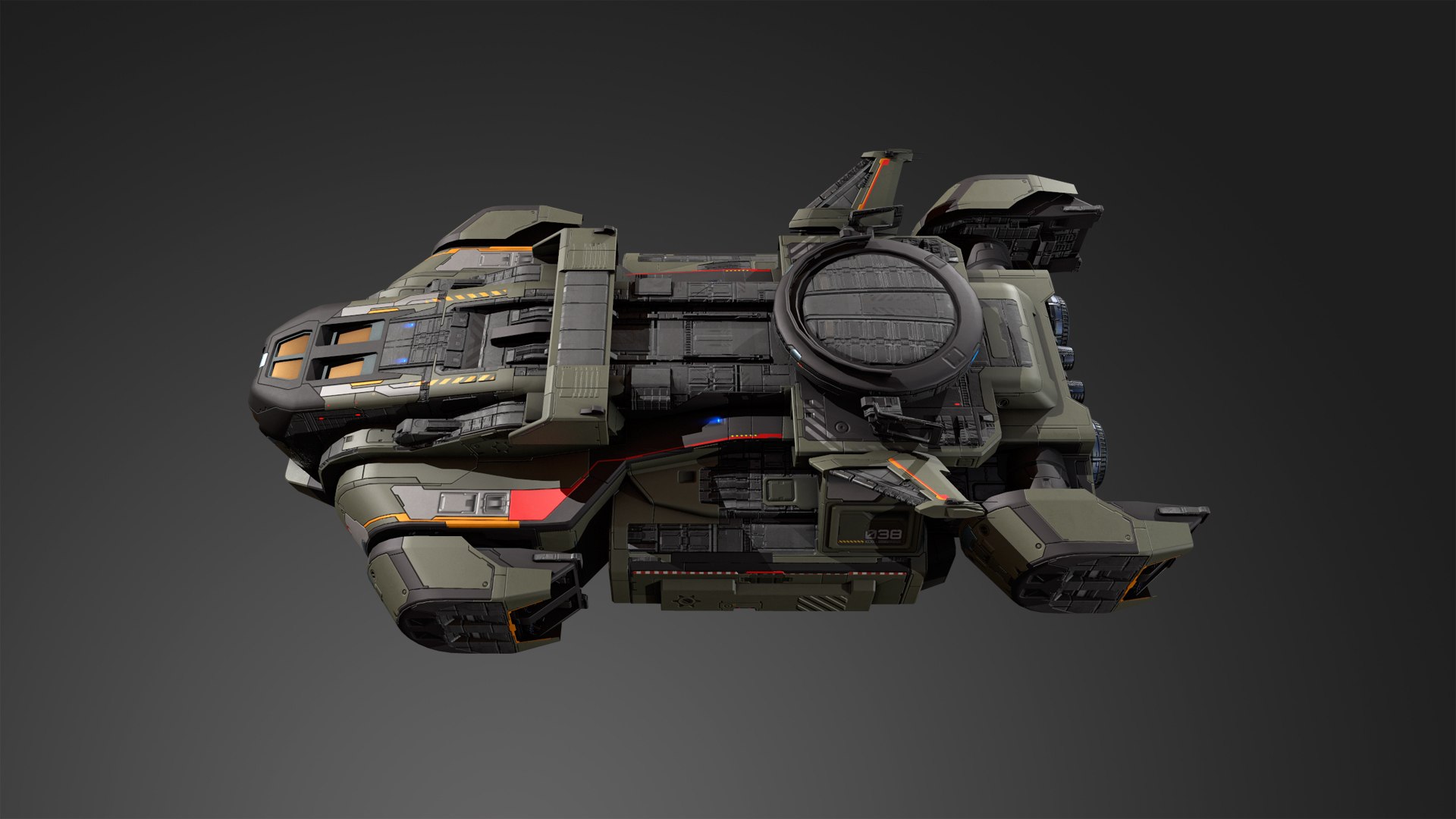 3D SciFi EOS Transport Vehicle - TurboSquid 2019844