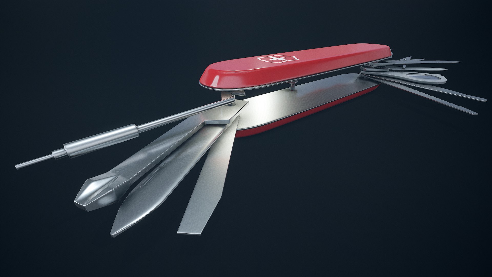 3D Swiss Army Knife - TurboSquid 1497938