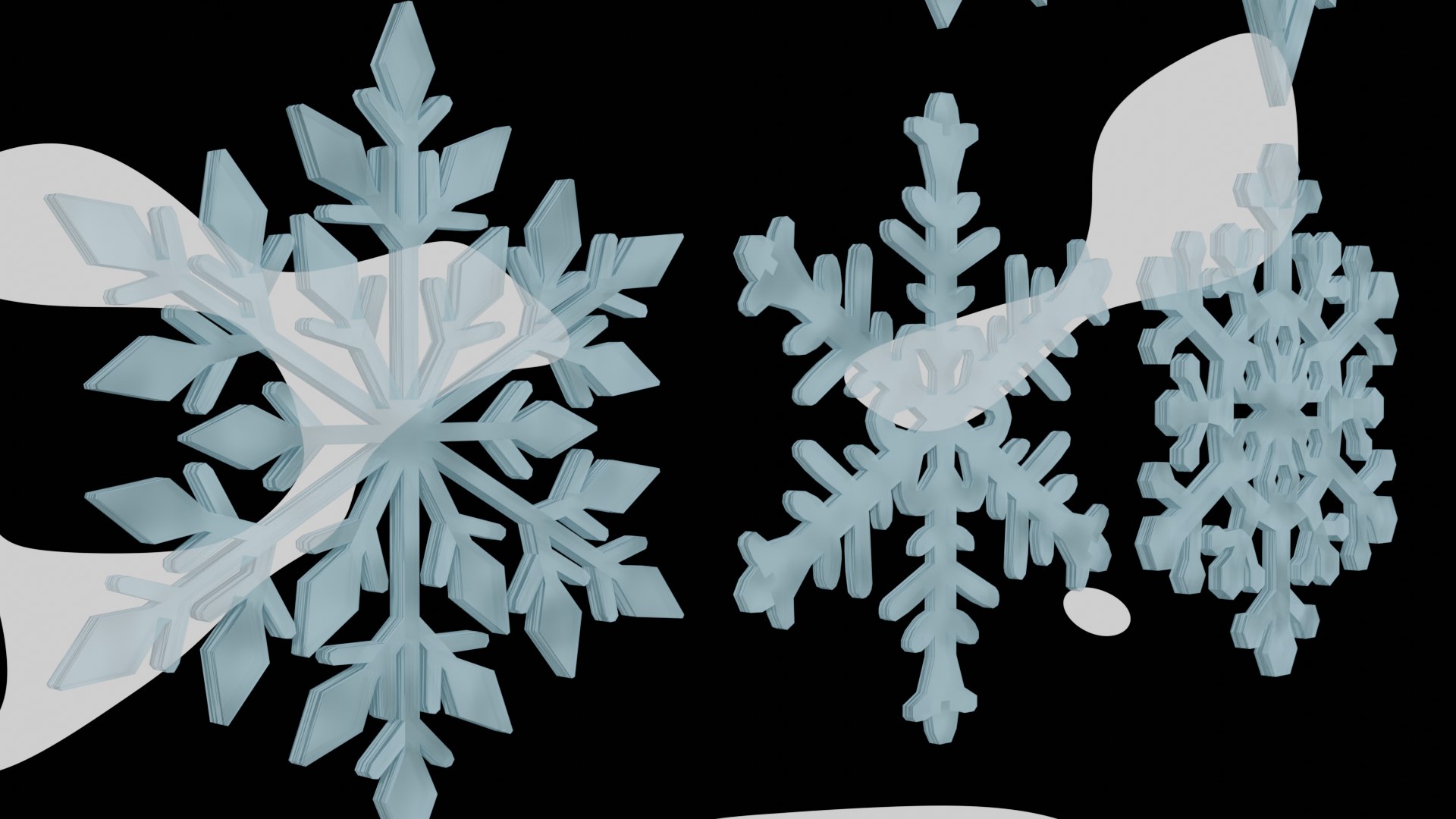 Snowflake Collection Ice 3D Model - TurboSquid 2160105