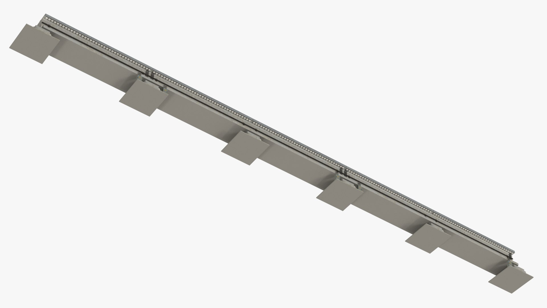 Maglev Concrete Rail Section model - TurboSquid 2080757