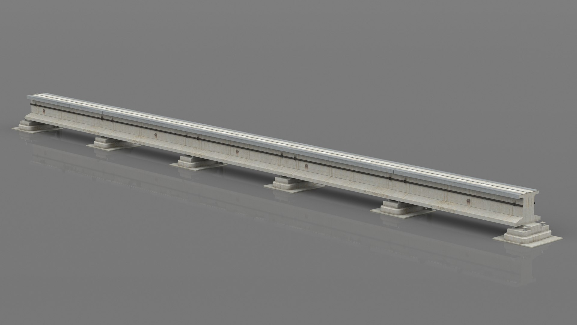Maglev Concrete Rail Section model - TurboSquid 2080757