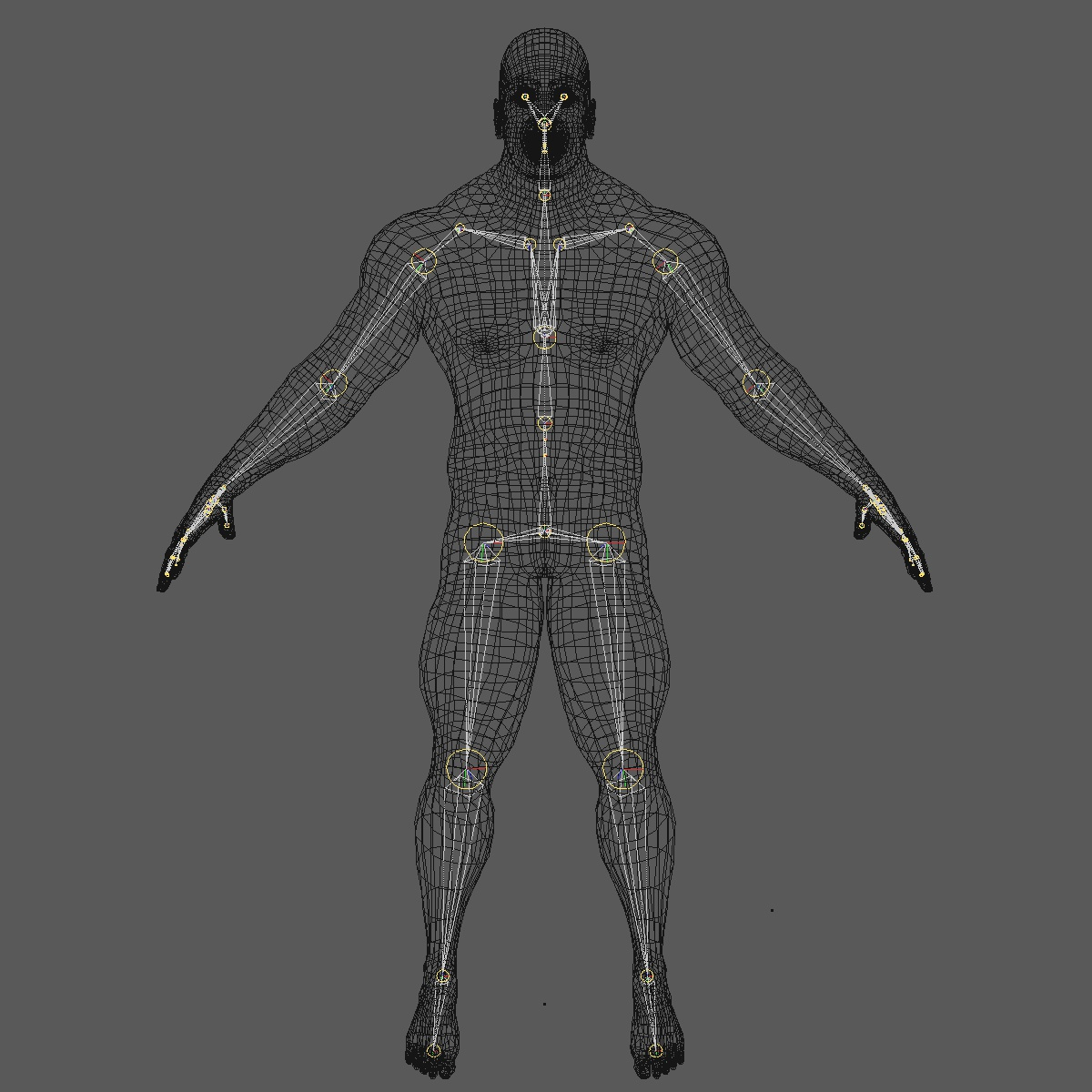 3d realistic african man rigged model