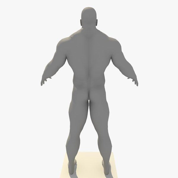 3d realistic african man rigged model