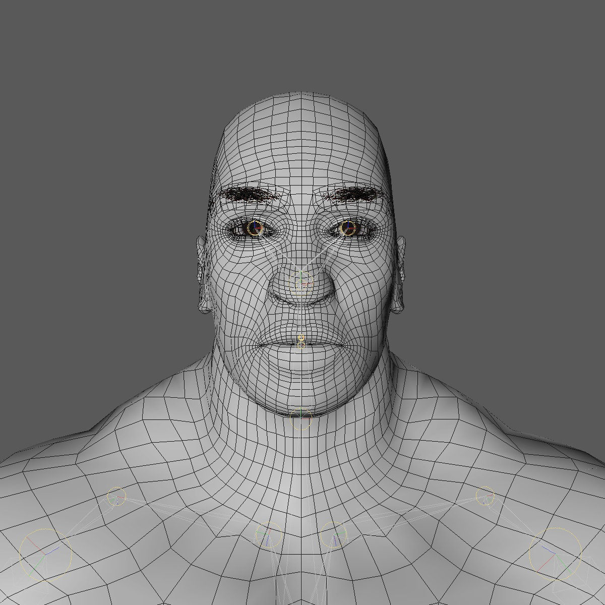 3d realistic african man rigged model