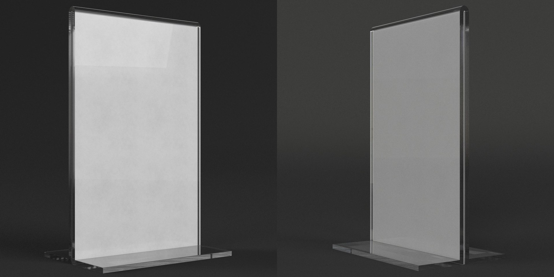 3D Table Tent Template 3 Model - TurboSquid 1431600