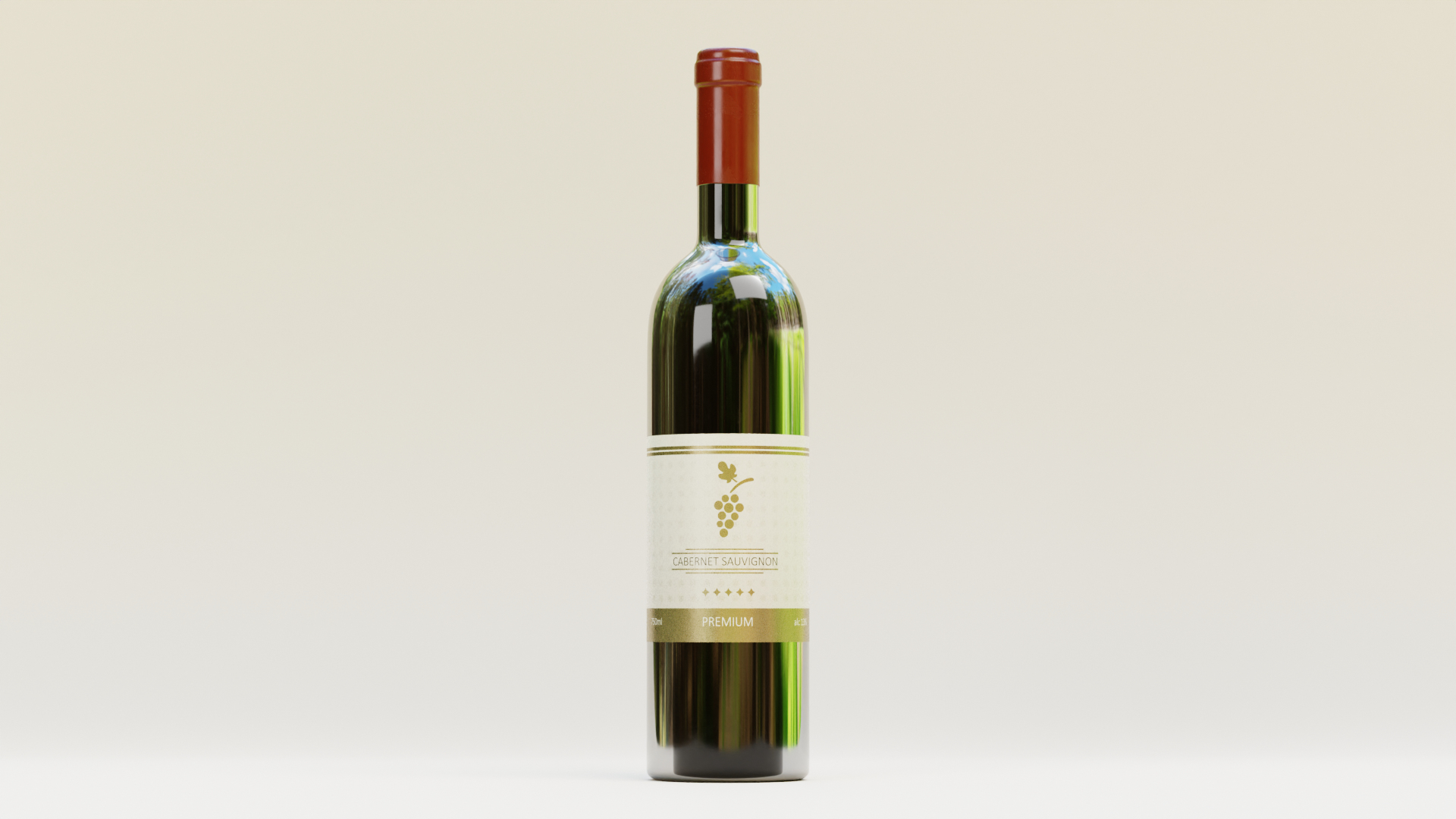 Wine Bottle 01 3D - TurboSquid 2009575