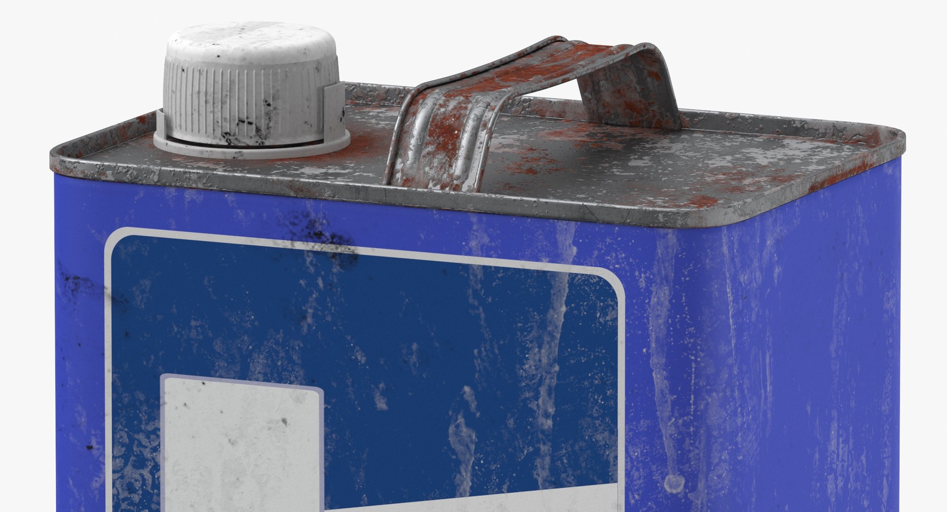 Paint Thinner Can Blank And Generic Label Model - TurboSquid 2101986