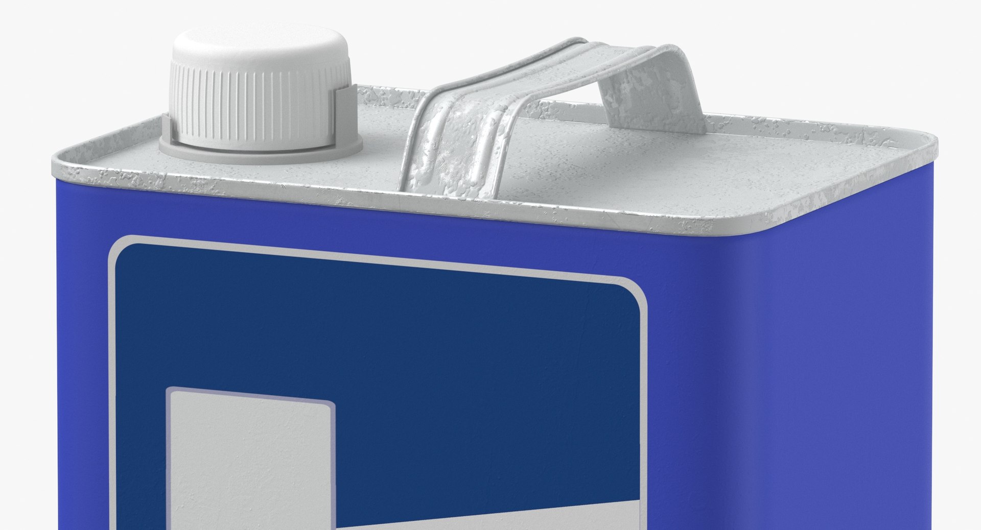 Paint Thinner Can Blank And Generic Label Model - TurboSquid 2101986