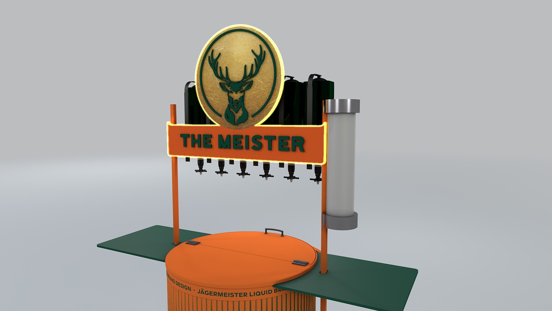 3D Jagermeister Mobil Bar - TurboSquid 2222474