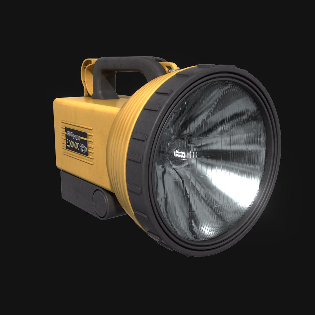3d Model Spotlight Torch Lighting