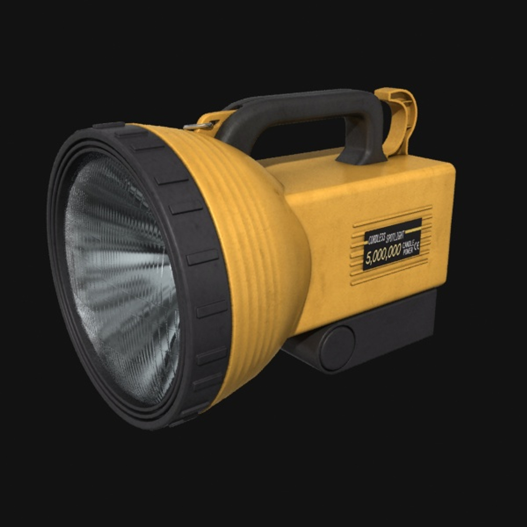 3d Model Spotlight Torch Lighting