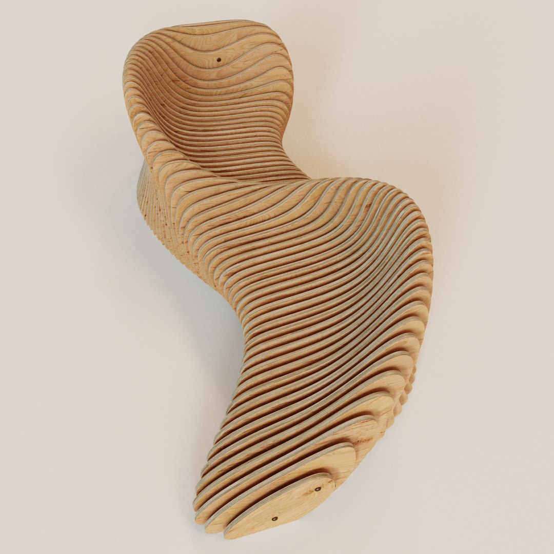 3d Model Parametric Bench Drawings