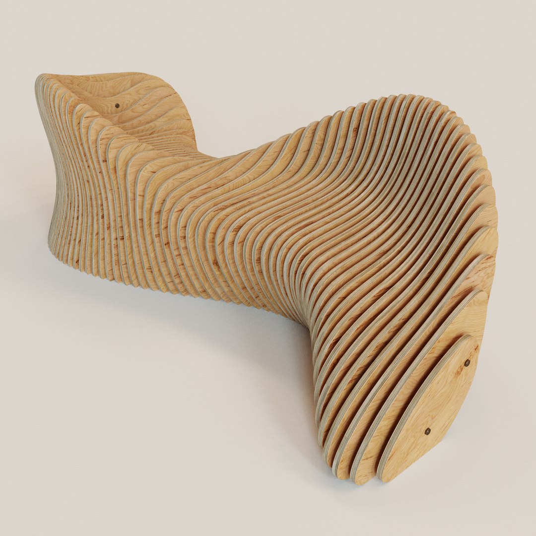 3d Model Parametric Bench Drawings