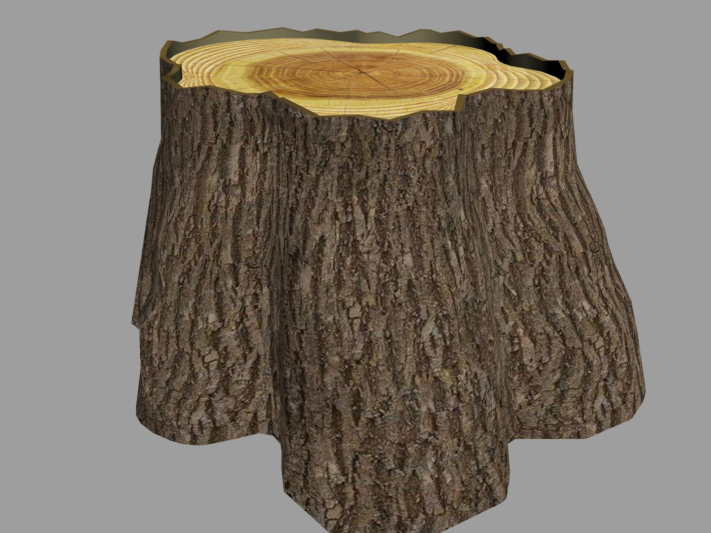Tree Stump 1 Model - TurboSquid 1714742