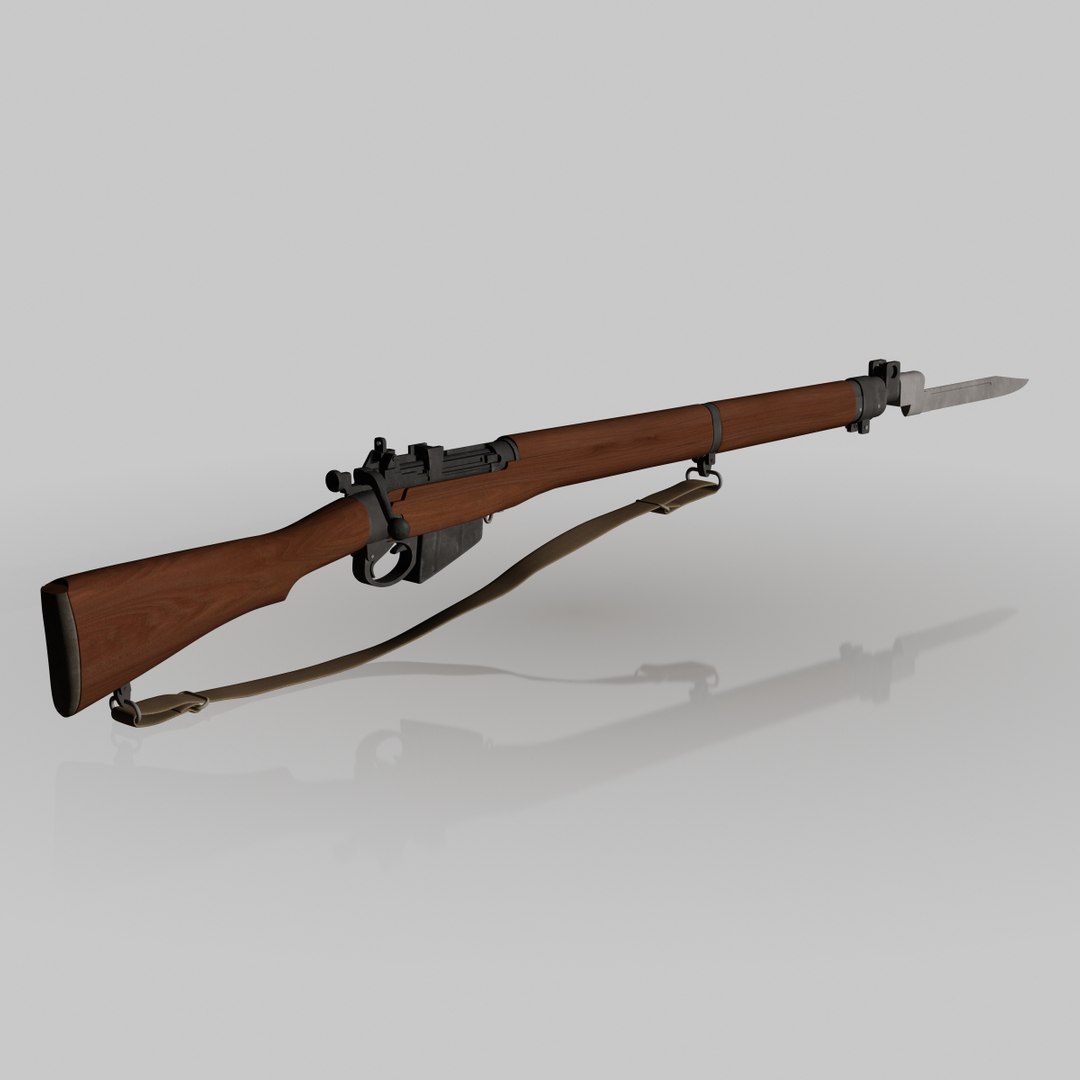 3d Model Lee Enfield 4 Rifle
