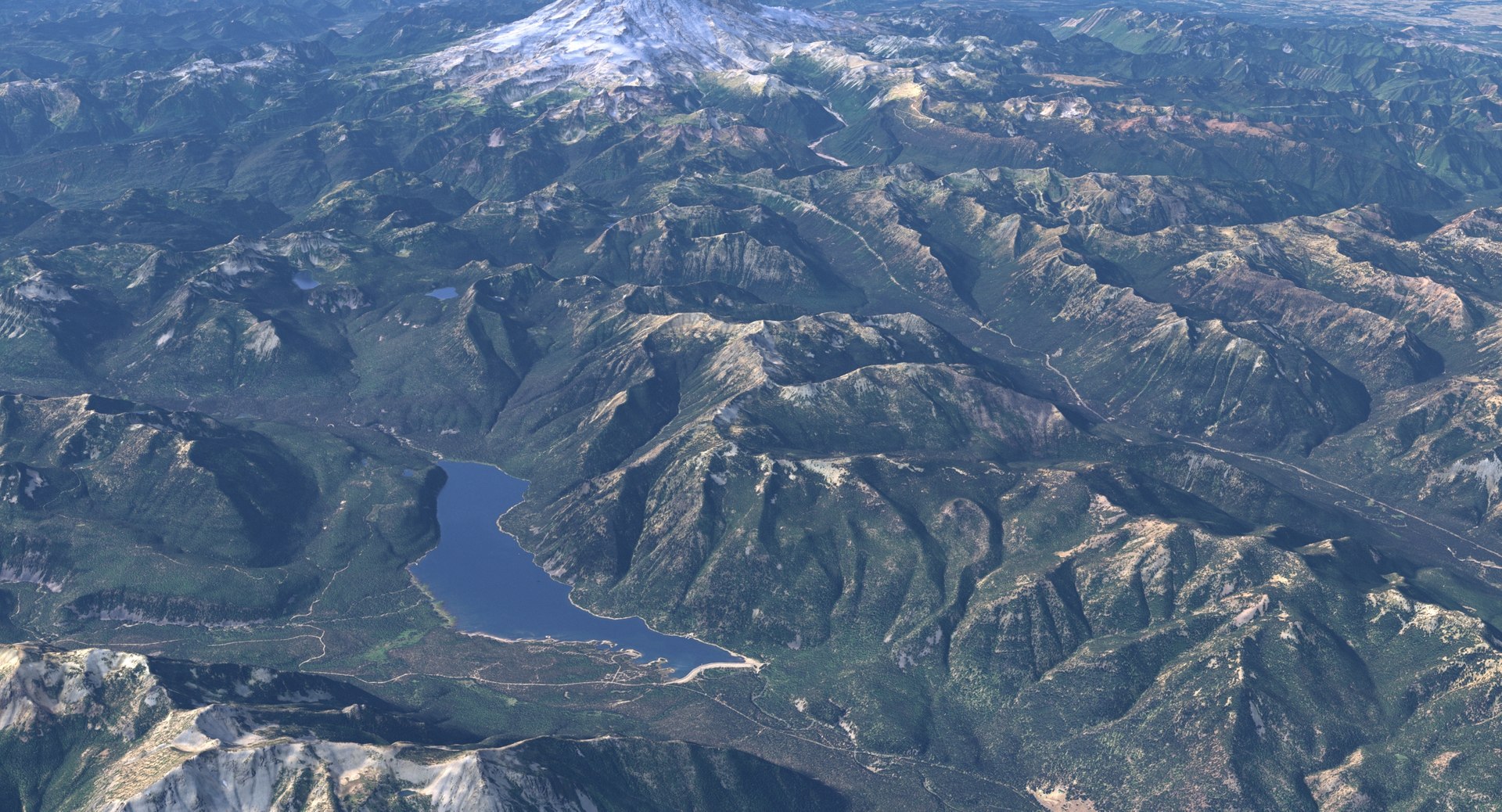 Large Scale Terrain - Mount Rainier Model - TurboSquid 2219310