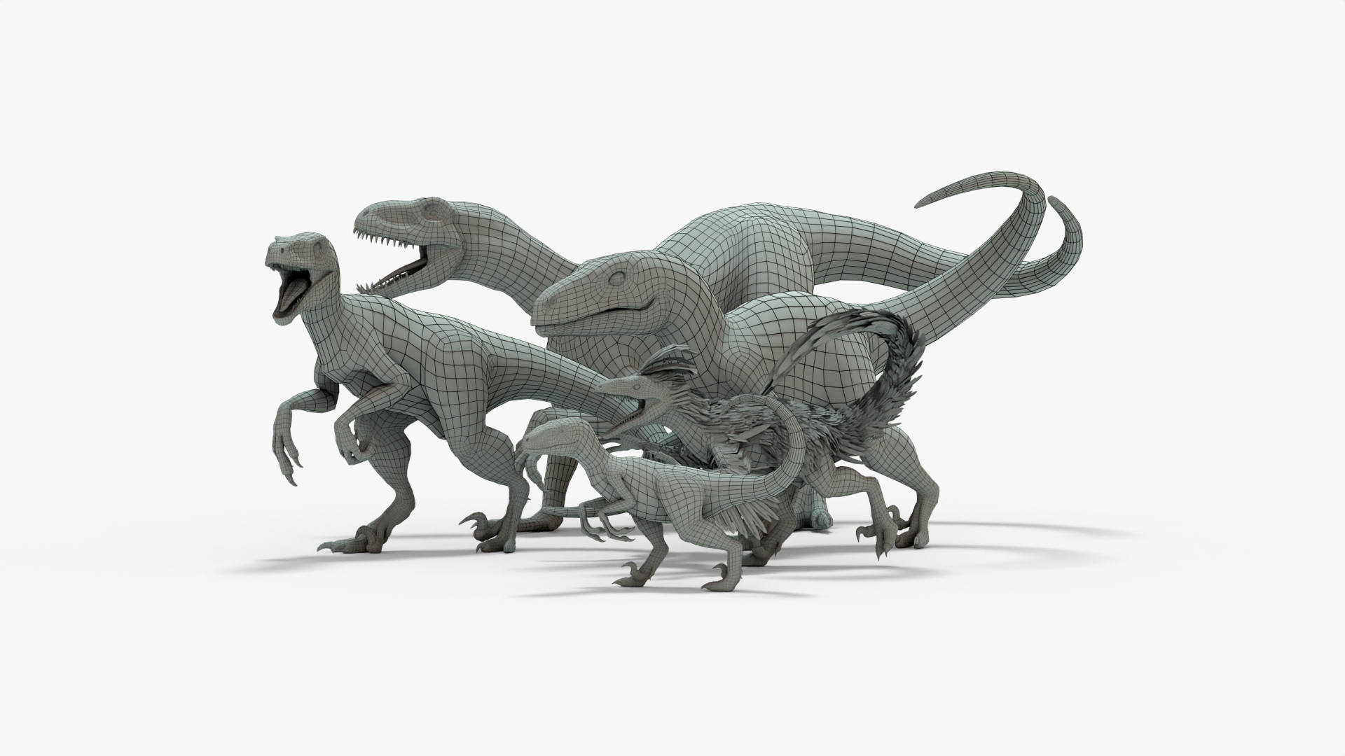 modelo 3d Raptor Rigged Basemesh - TurboSquid 2103726