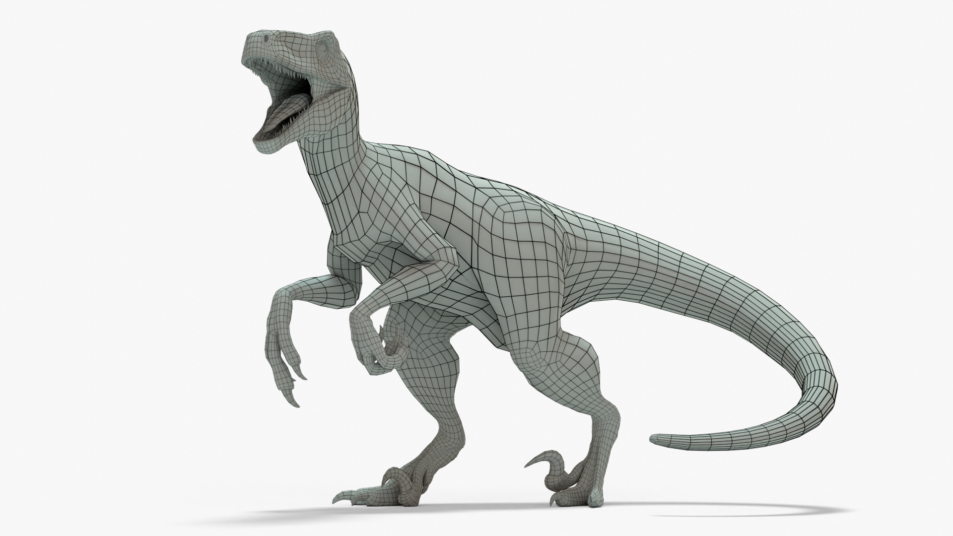 Raptor Rigged Basemesh Modelo 3D - TurboSquid 2103726