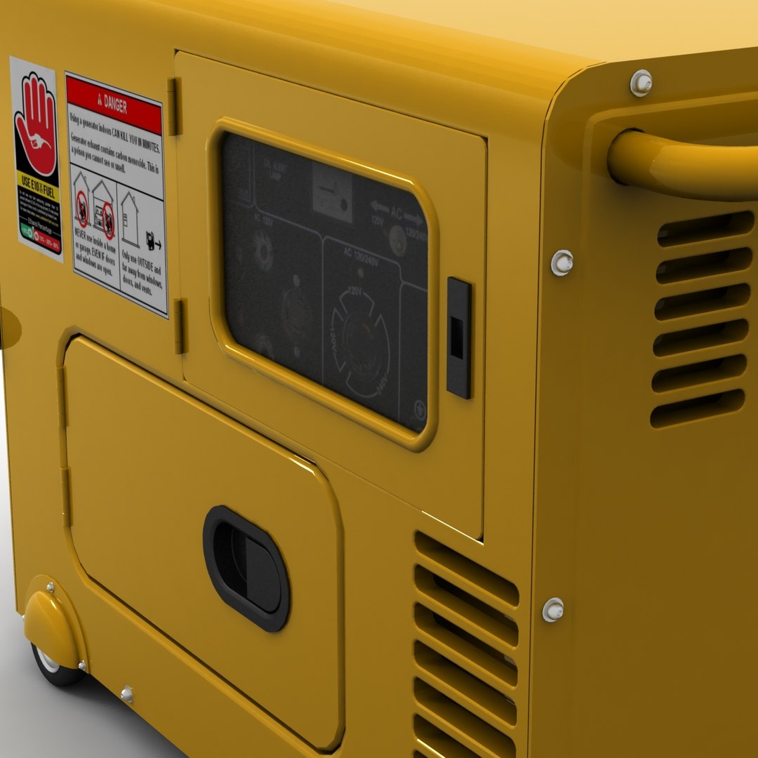 portable generator 3d model
