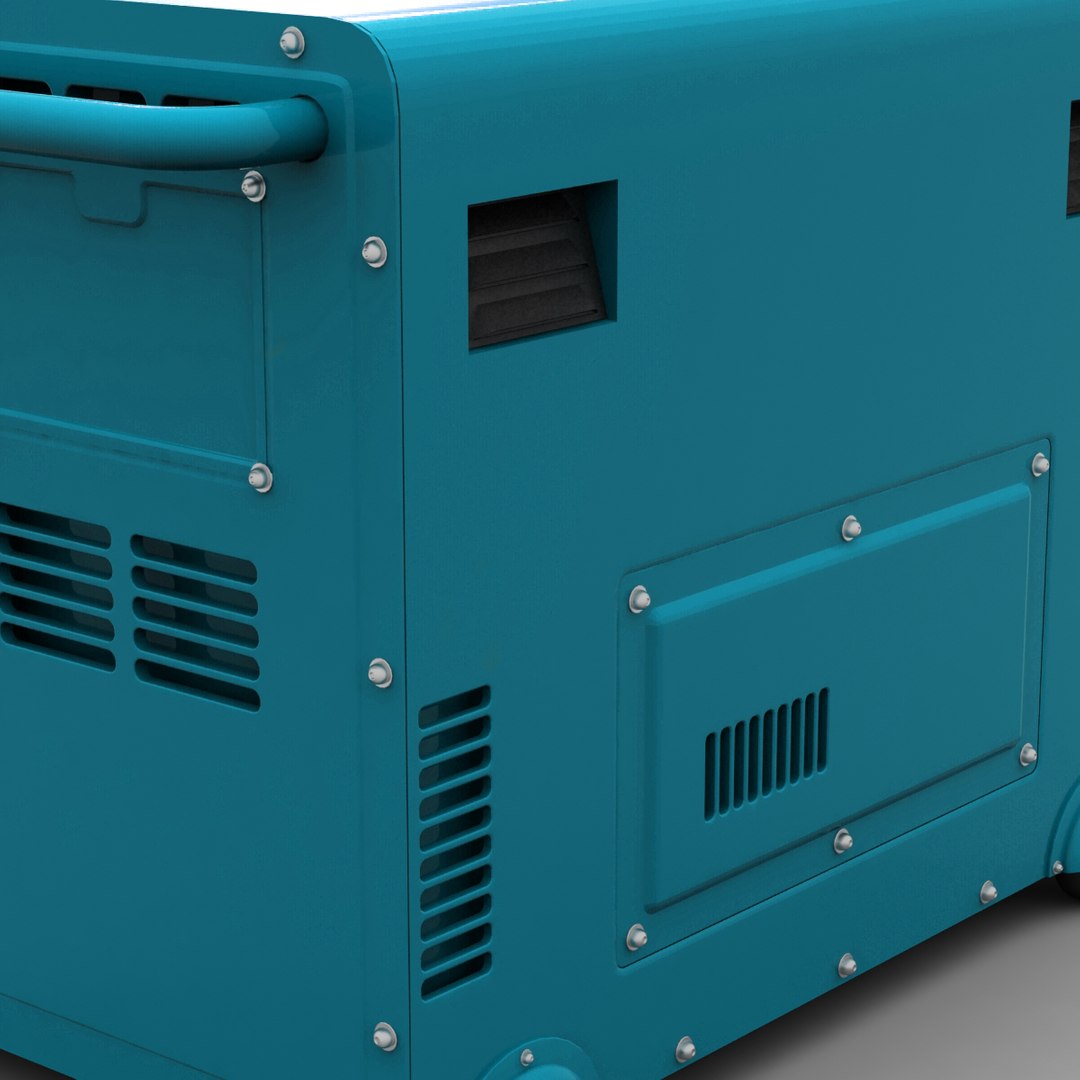 portable generator 3d model