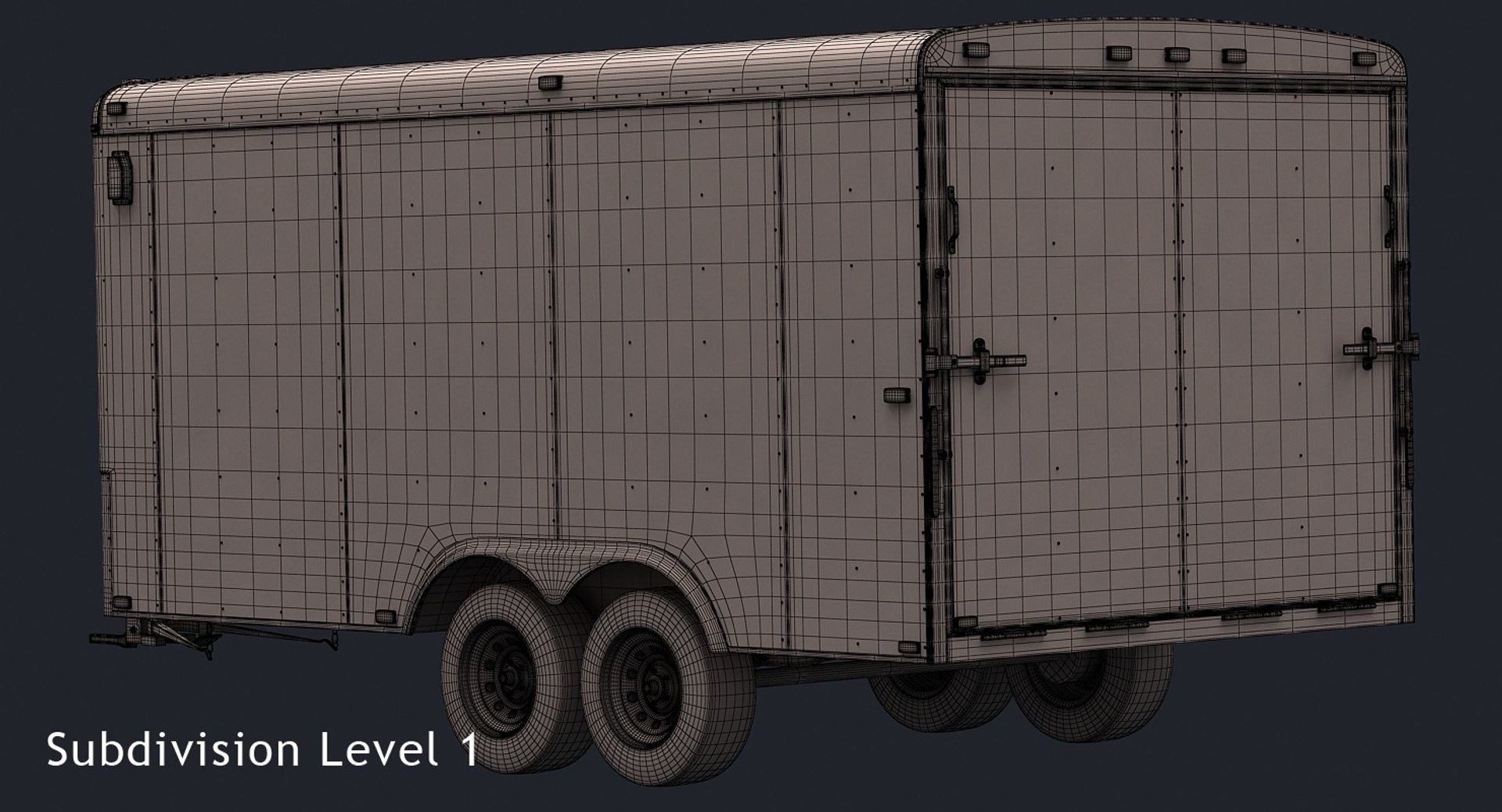 3d 2015 Trailer Box Model