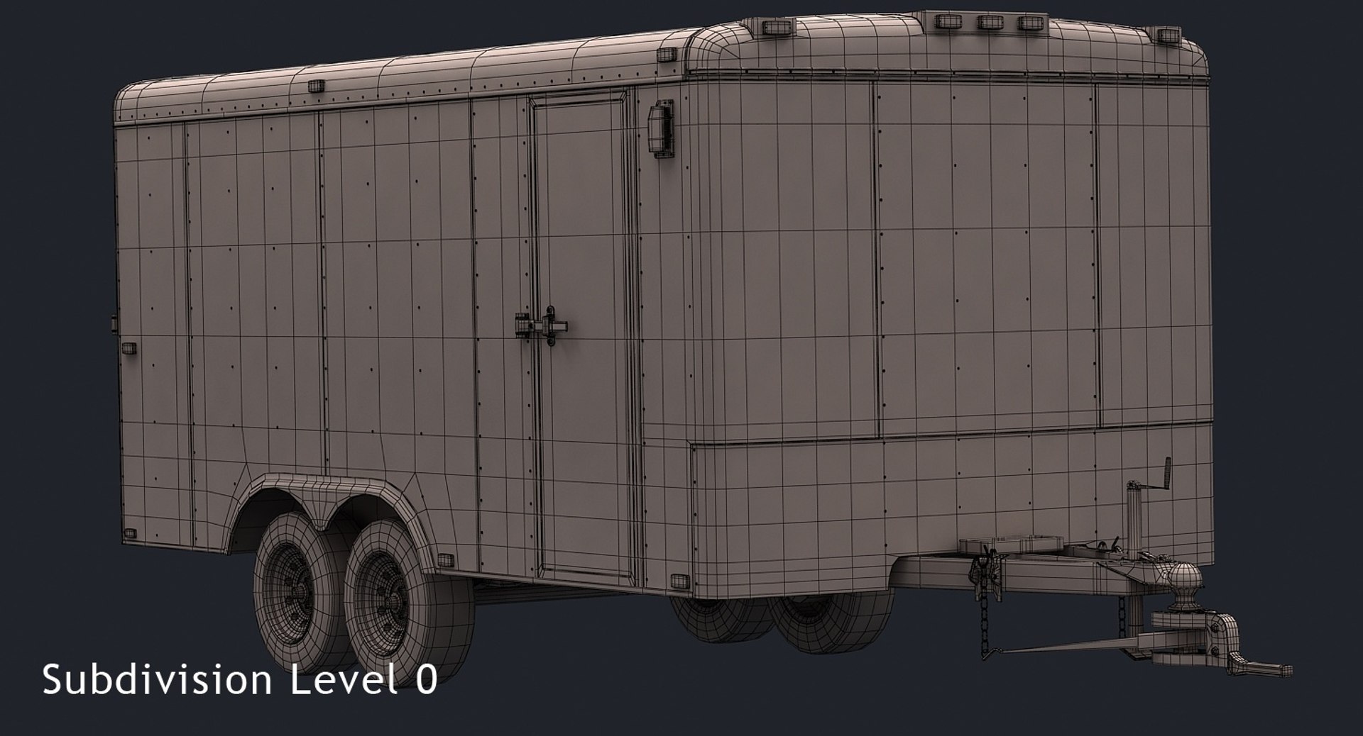 3d 2015 Trailer Box Model