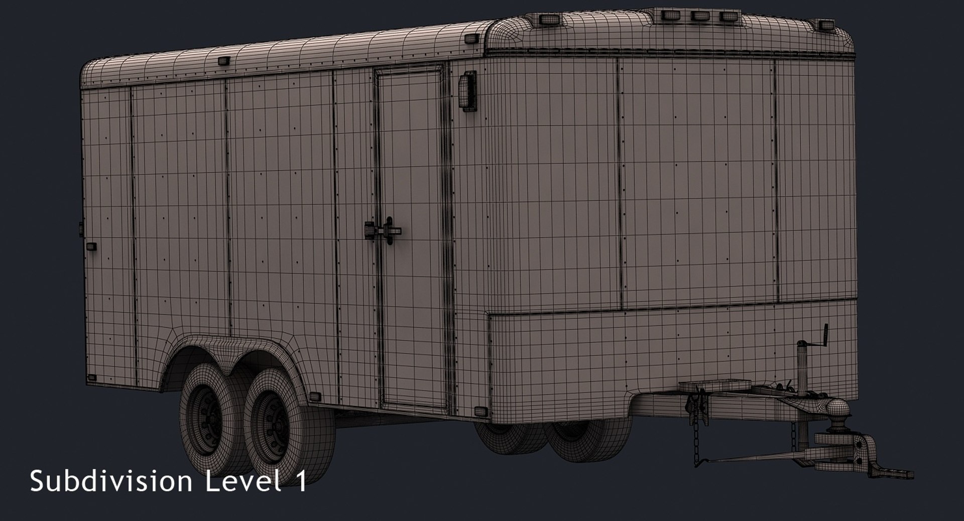 3d 2015 Trailer Box Model