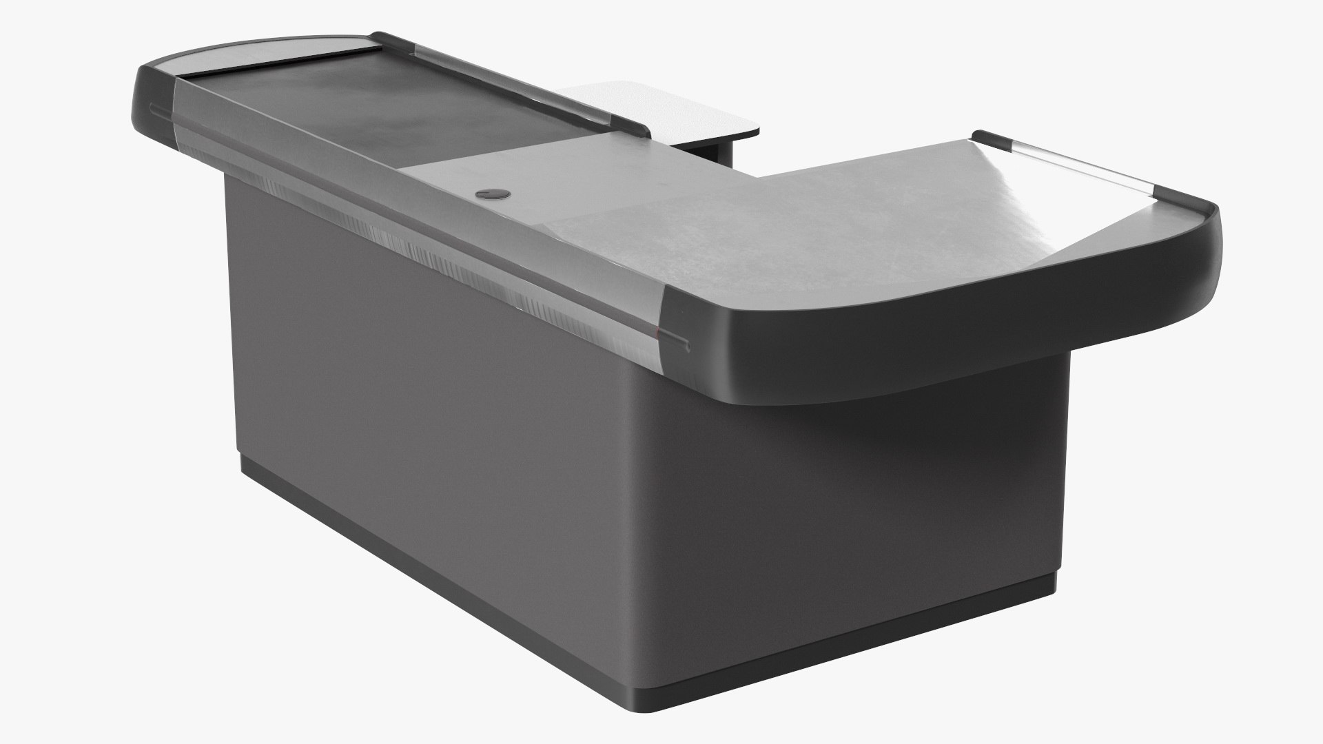 Retail Checkout Counters Set Grey 3D model - TurboSquid 2178334