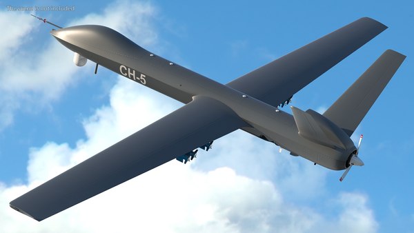 CH-5彩虹无人机飞行3D模型 - TurboSquid 1929653