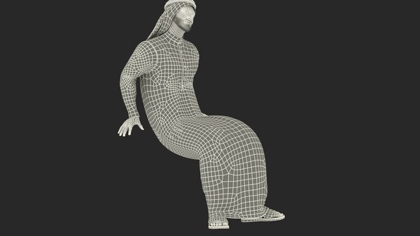 modelo 3d Hombre árabe con sombrero árabe tradicional - TurboSquid 1966528